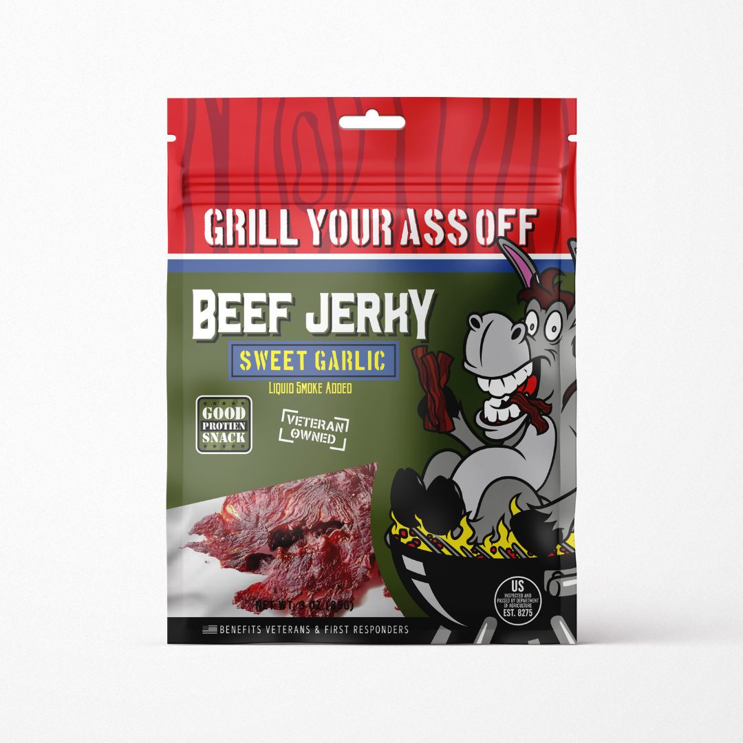 Sweet Garlic Beef Jerky — Grill Your Ass Off