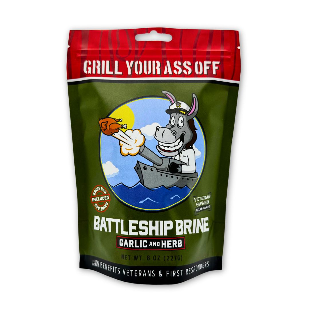 Battleship Brine Garlic & Herb – Grill Your Ass Off