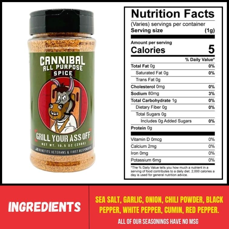 Cannibal All Purpose Spice – Grill Your Ass Off