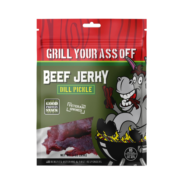 Dill Pickle Beef Jerky — Grill Your Ass Off